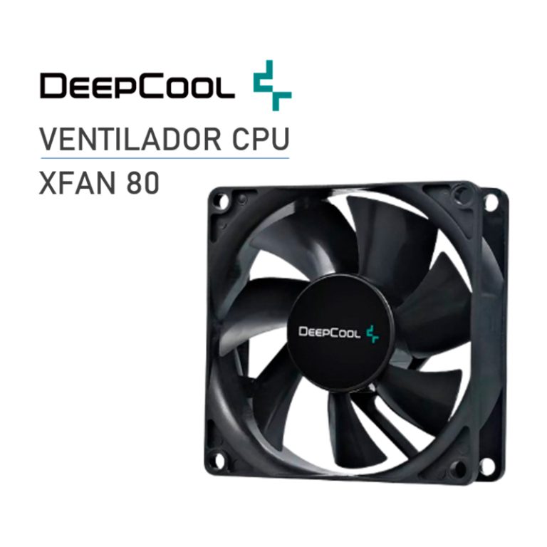 XFAN 80 VENTILADOR 80mm NEGRO – COMPU-SISTEMAS DEL PERU SAC