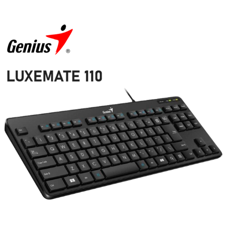 TECLADO GENIUS TKL LUXEMATE 110 USB MULTIMEDIA SP BLACK – COMPU ...