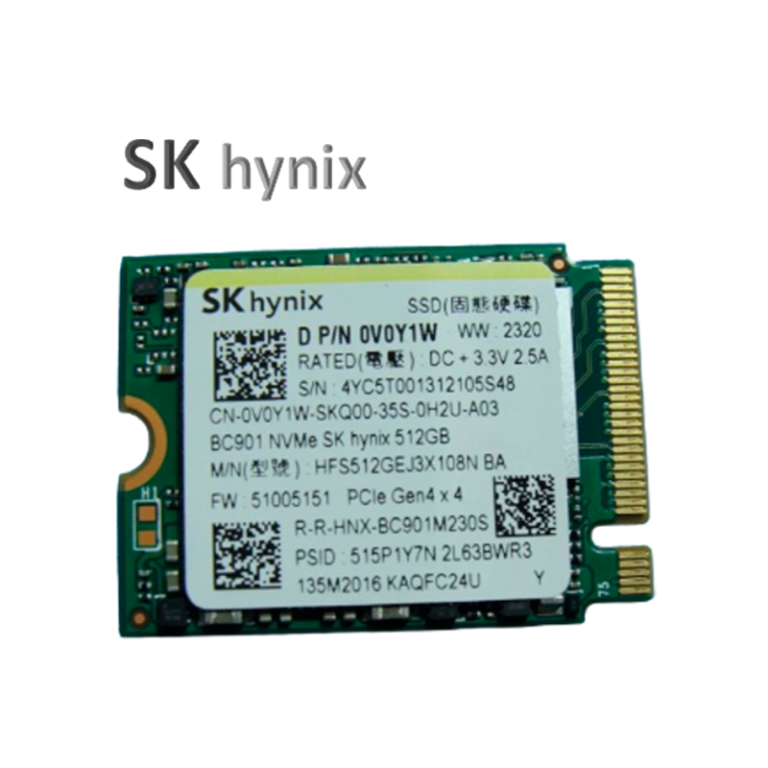 SSD SK Hynix INTERNO 512GB M.2 PCIe BC901 NVMe 0V0Y1W – COMPU-SISTEMAS ...